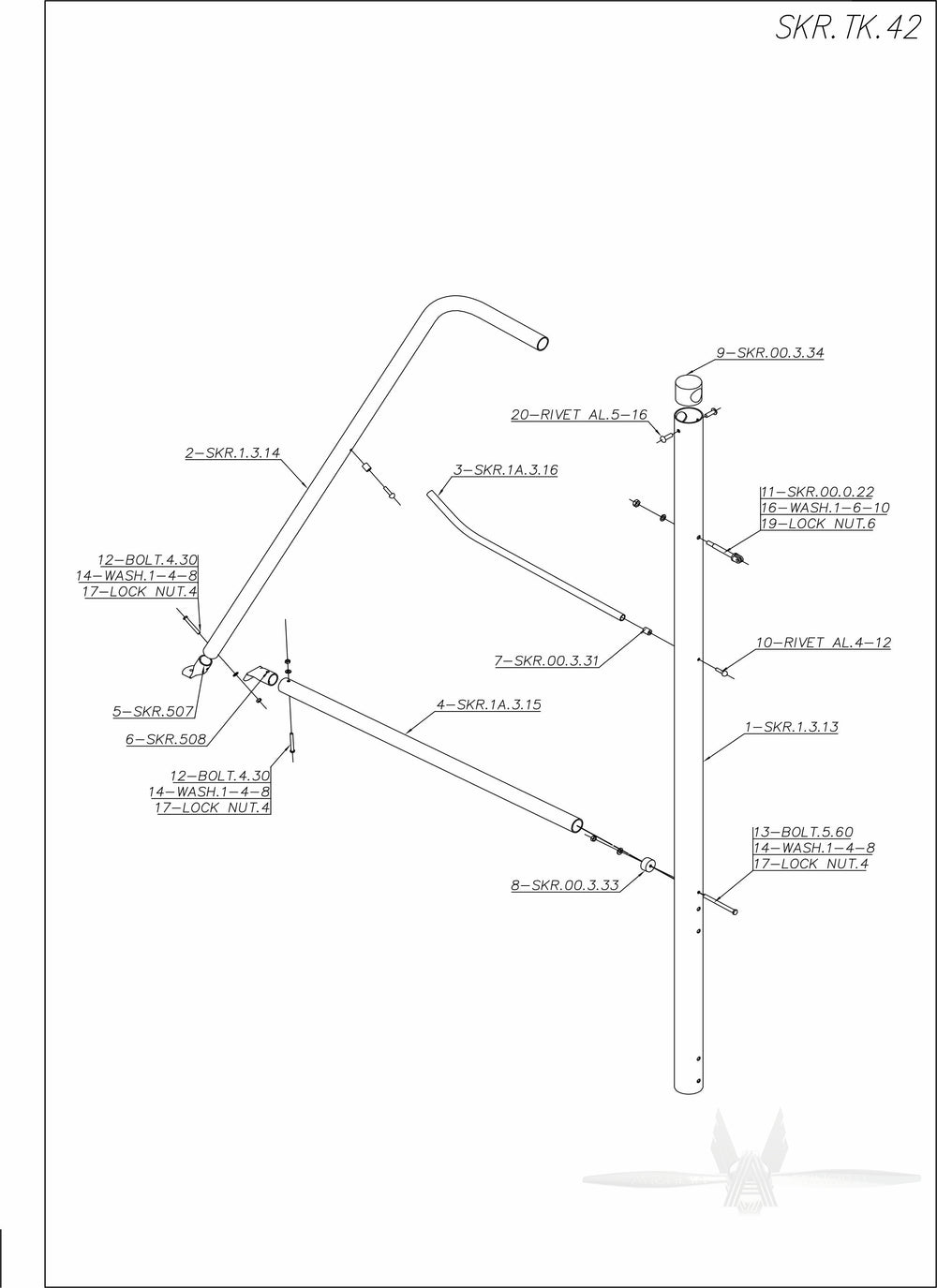 SKR.TK.42 Keel Sail Dacron